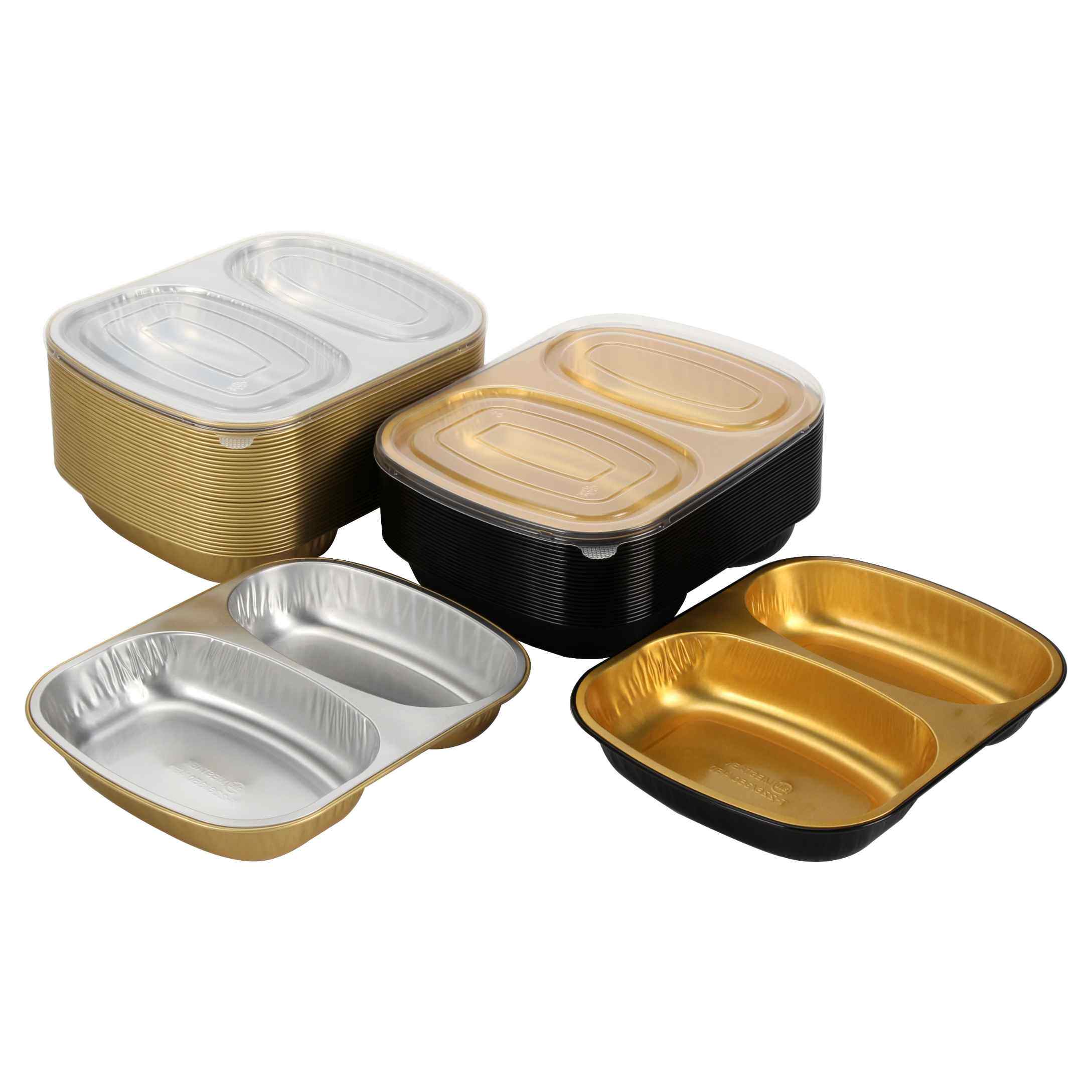 Black Gold Take Out Container | Eco Take Out Food Containers - Mestaek