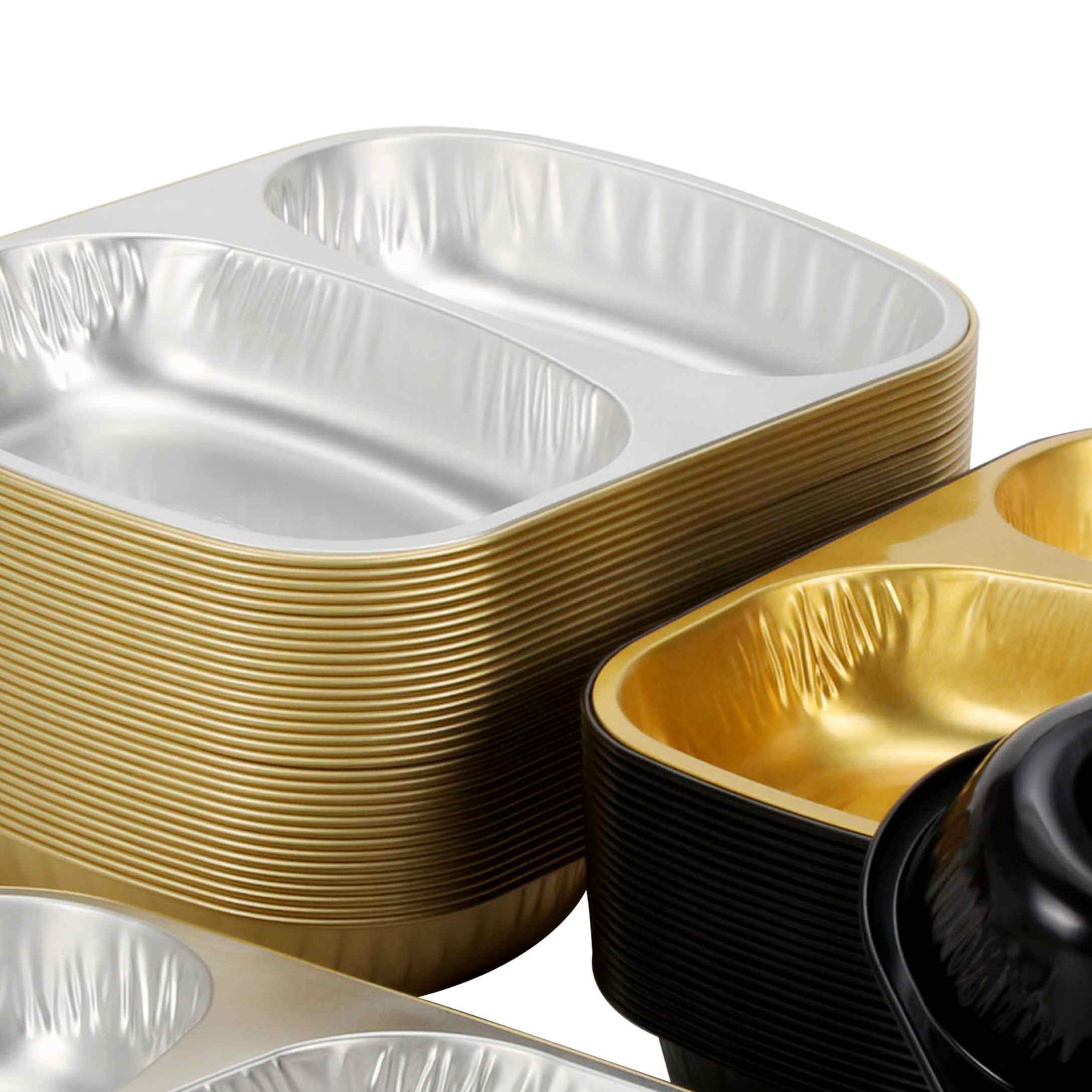 Black Gold Take Out Container | Eco Take Out Food Containers - Mestaek