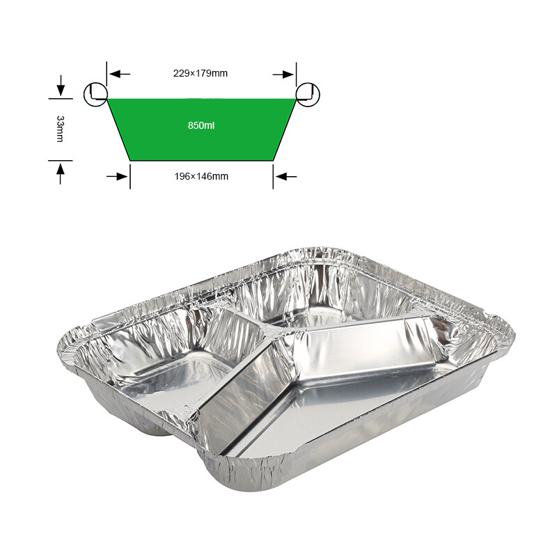 Multi Foil Take Out Pans | Eco Friendly Take Out Food Containers - Mestaek